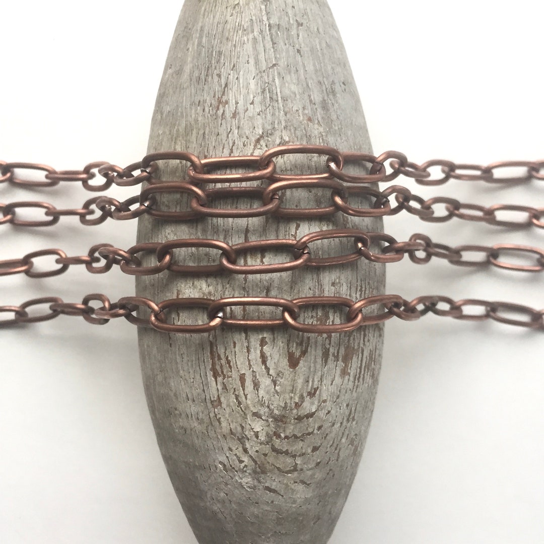 Vintage Copper Ox Plated Steel Cable Chain,15mm, 4FT - Etsy