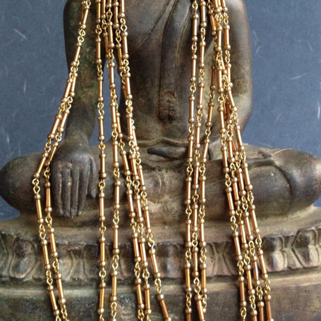 Dot & Dash Chain, Vintage Bar Chain, Jewelry Making Chains, 2FT - Etsy