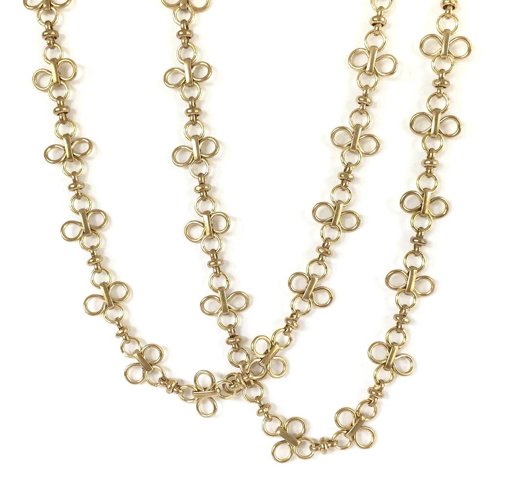 New!!! Baby Clover Chain, Fancy Brass Chain, Jewelry Making Chains ...