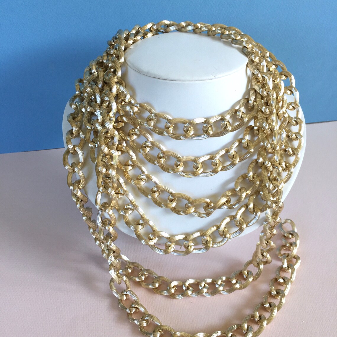 Jumbo Vintage Gold Aluminum Curb Chain Hip Hop Chain 20mm - Etsy