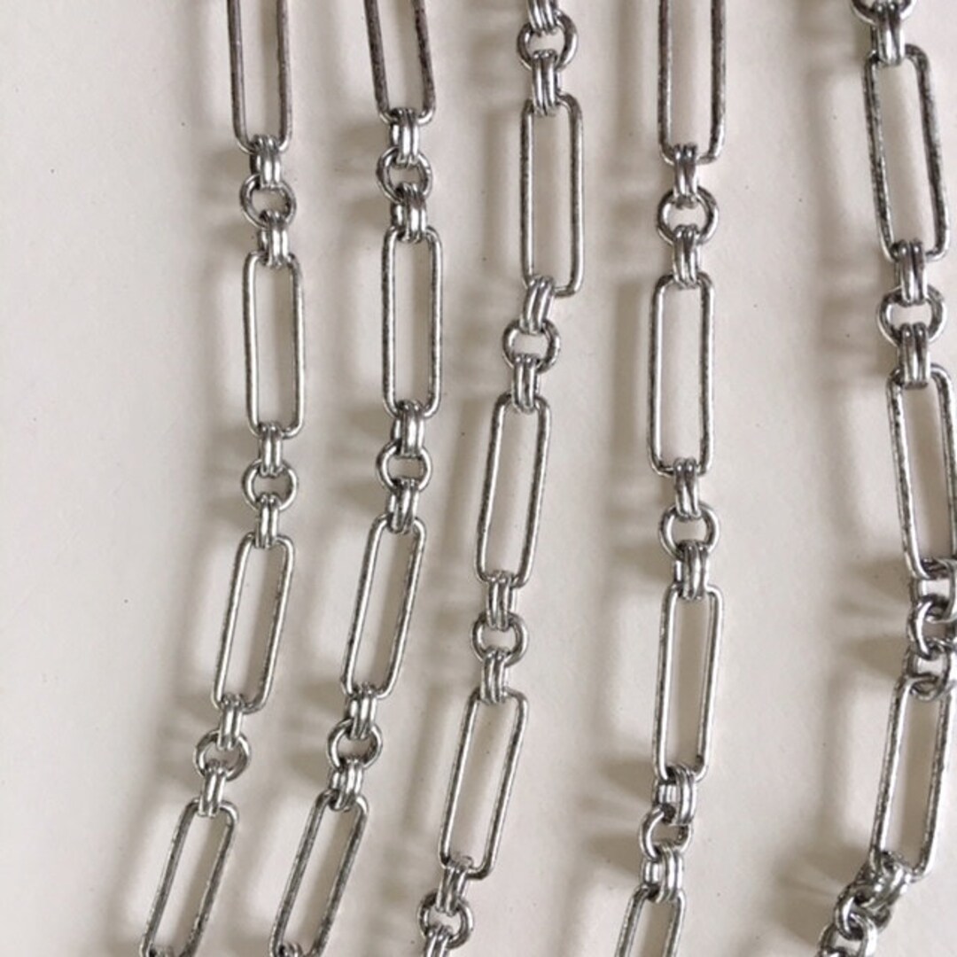 Antique Silver Plated Corey Chain 22mm 2FT - Etsy