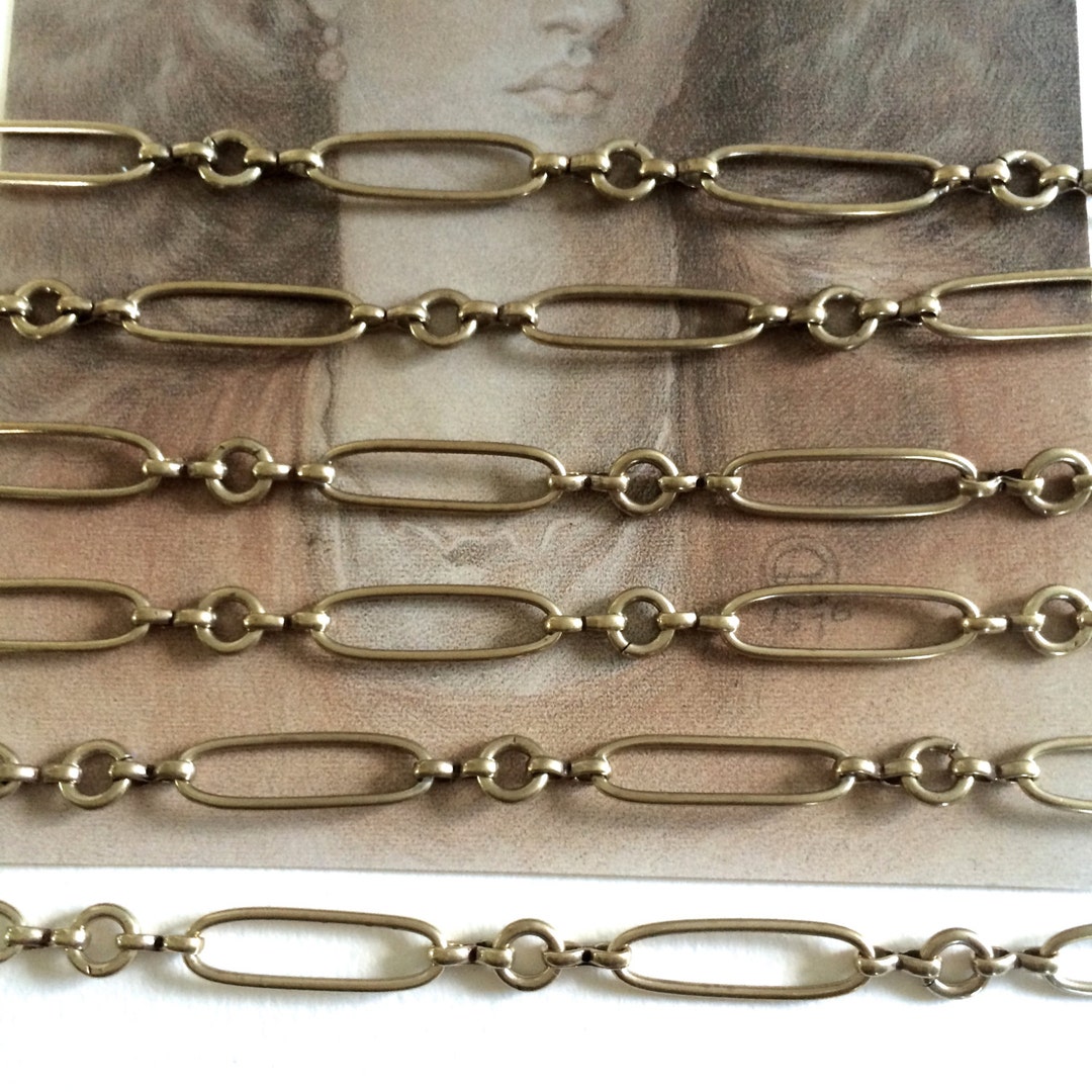 Little Corey Chain, Large Fancy Brass Chain, Jewelry Making Chains ...
