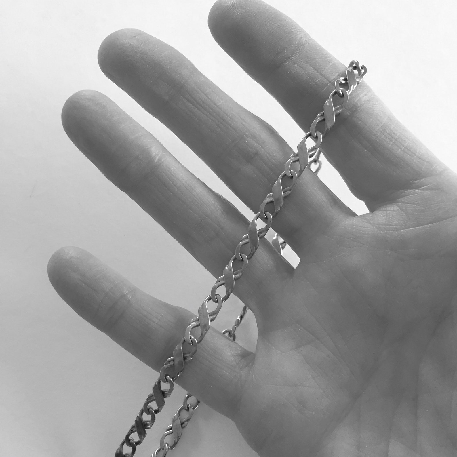 Love Chain X Chain Figure 8 Chain Fancy Brass Chain 6FT | Etsy