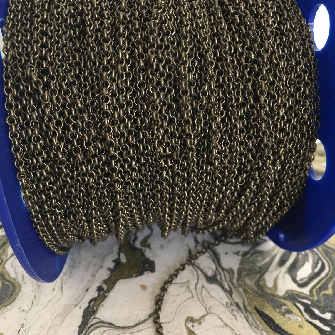 2.5mm Brass Ox Cable Chain Brass Belcher Chain 6FT - Etsy