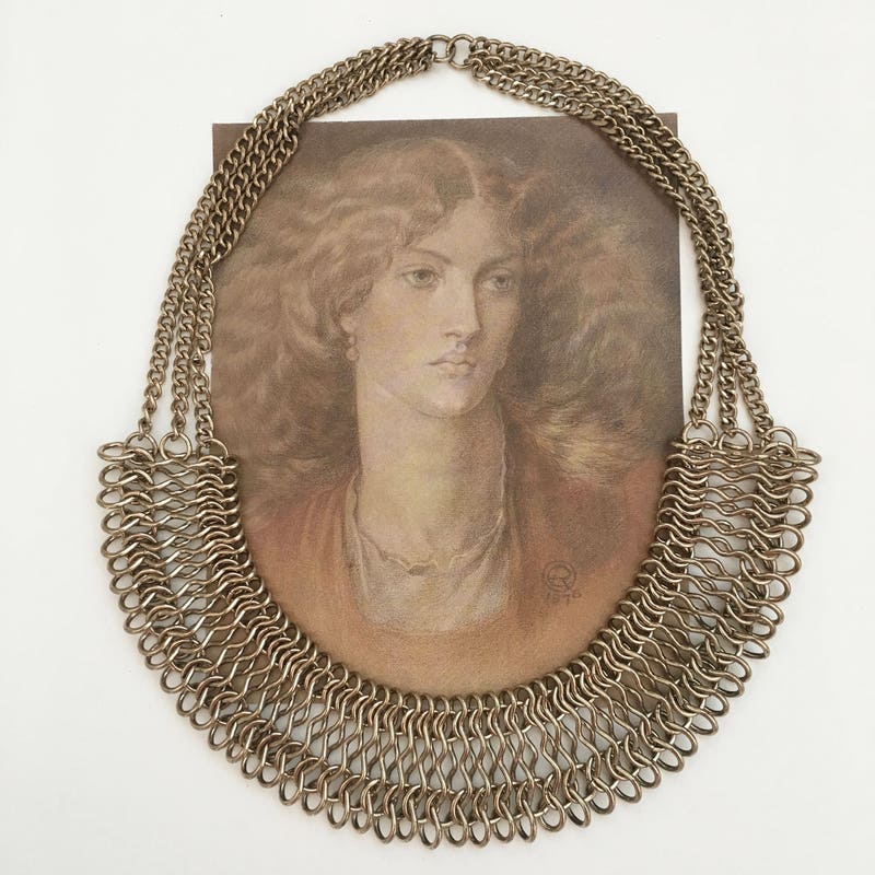 Metal Mesh Necklace - Etsy