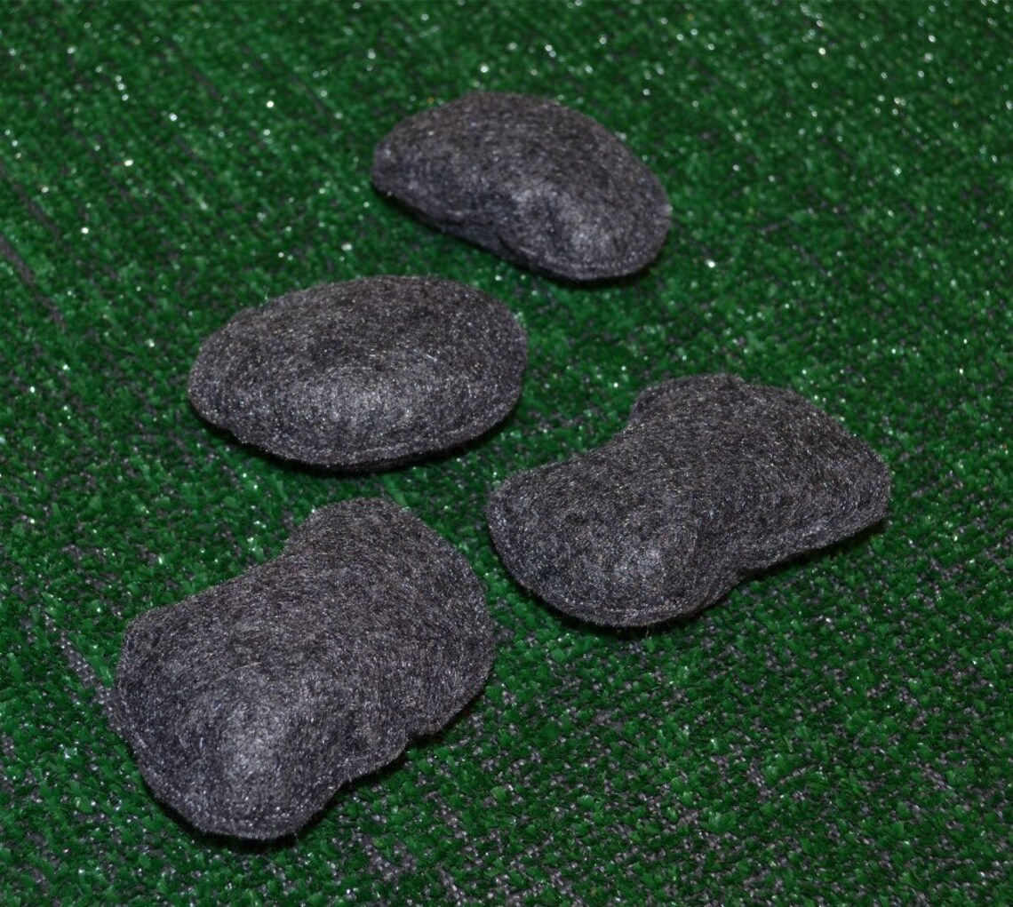 Set of 4 Felt Rocks - Etsy