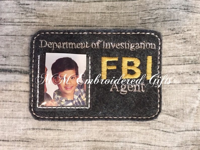 FBI License Pretend Play | Etsy