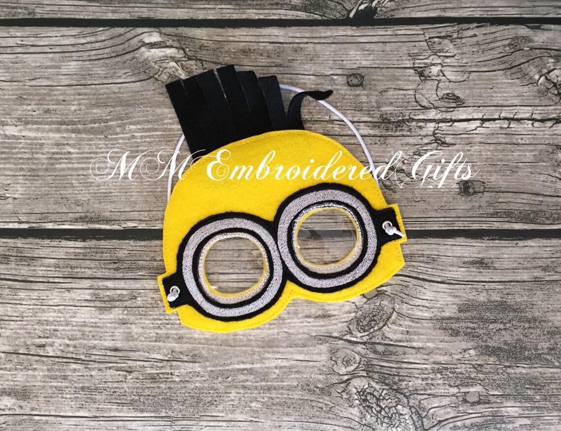 Pretend Play Minion Inspired Mask - Etsy