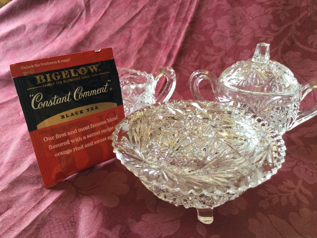 Miniature Cut Glass Tea Accessories, Five Piece Set - Etsy