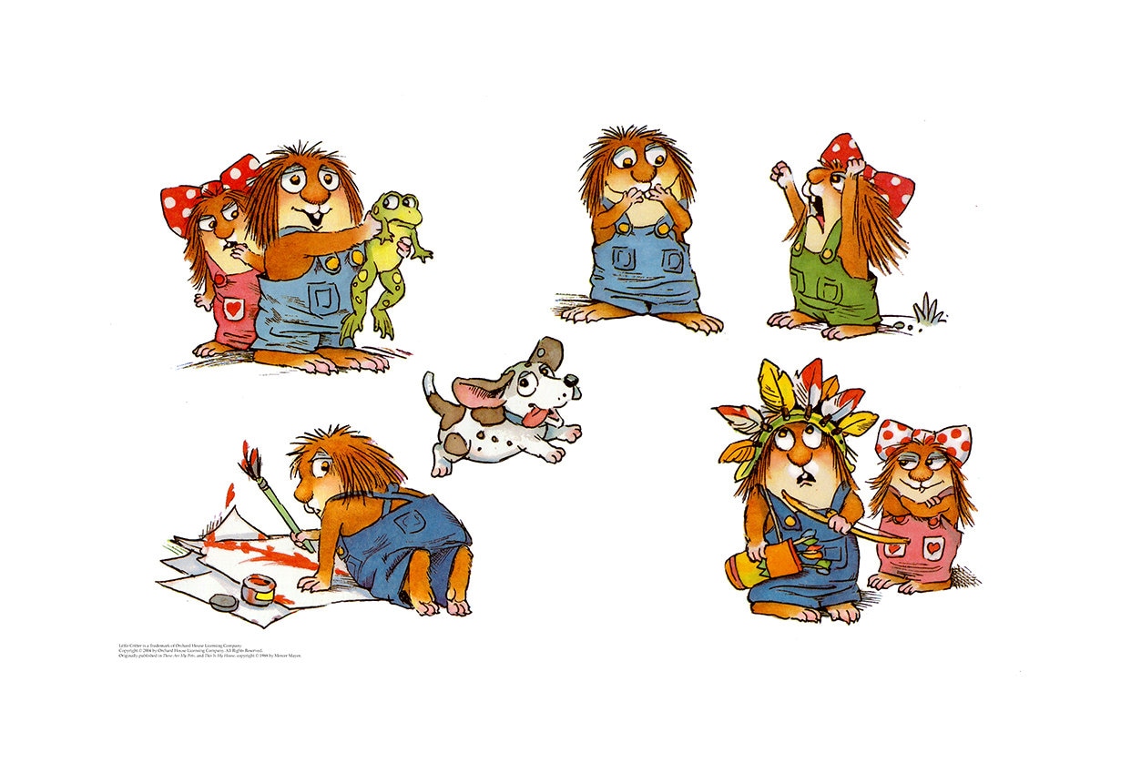 Mercer Mayer's Little Critter collage signed Giclée Print | Etsy