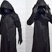 UNHOLY Coat ( Extra Large Hood Mens Black Magic Dark Goth Asymmetric ...