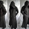 Darkside Overcoat ( Extra Large Hood Mens Black Dark Coat Overcoat ...