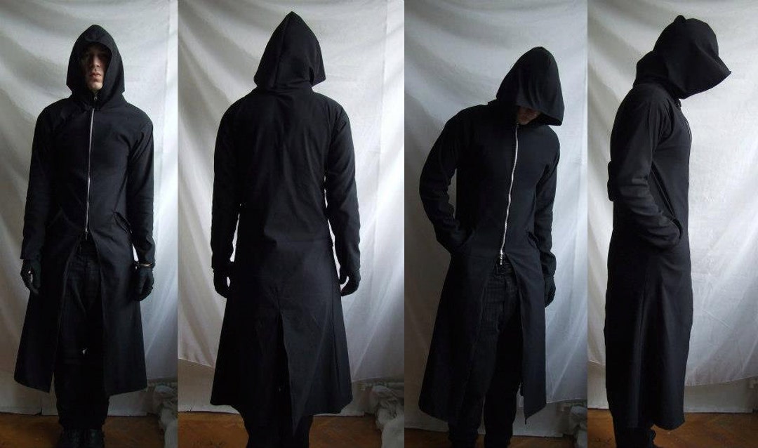 Reaper Hoodie ( Long Robe Trenchcoat With Large Hood Custom Made ) - Etsy
