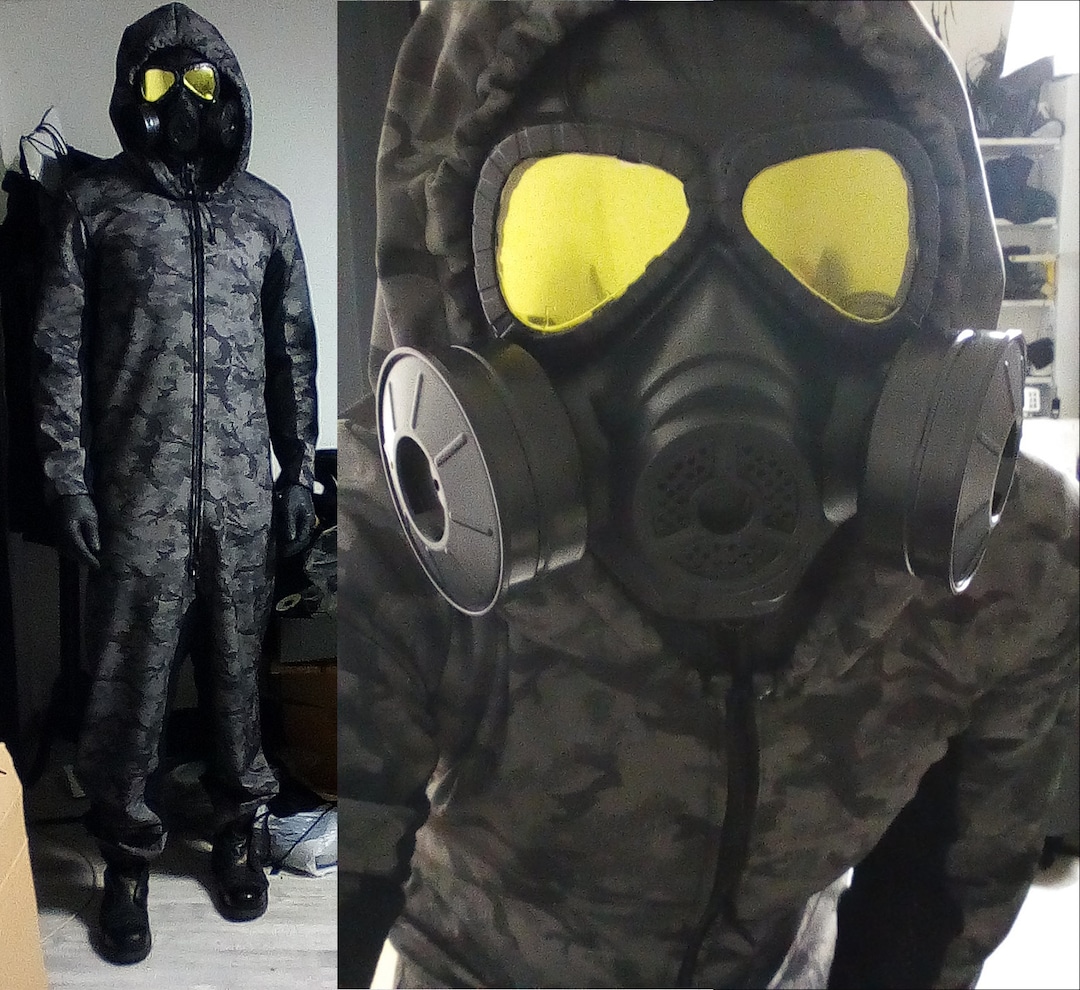 Hazmat Suit - Gray / Urban Camo Jumpsuit / Overall ( Gray Camouflage ...