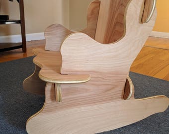 Wooden Rocking Chair | Etsy