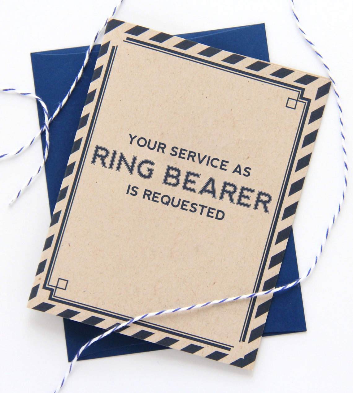 Will You Be My Ring Bearer Card Bridal Party Card Wedding Party Card ...