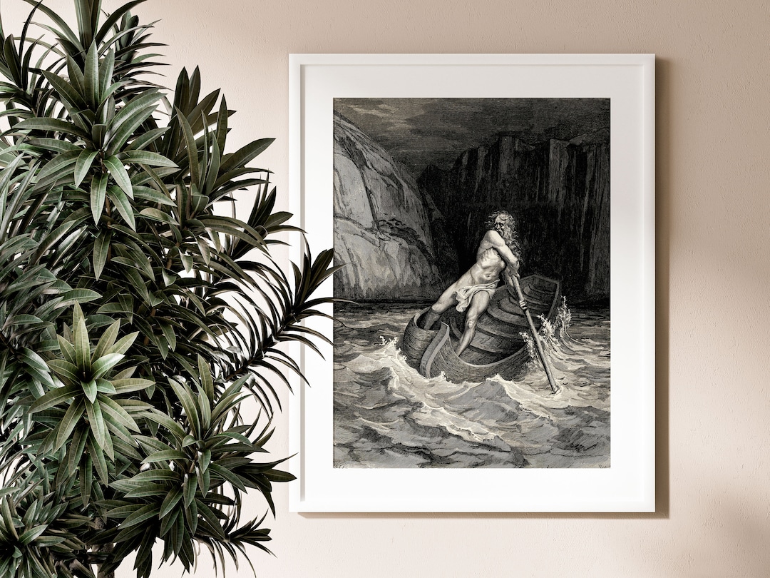 Gustave Dore Charon the Ferryman of the Acheron 1866 - Etsy