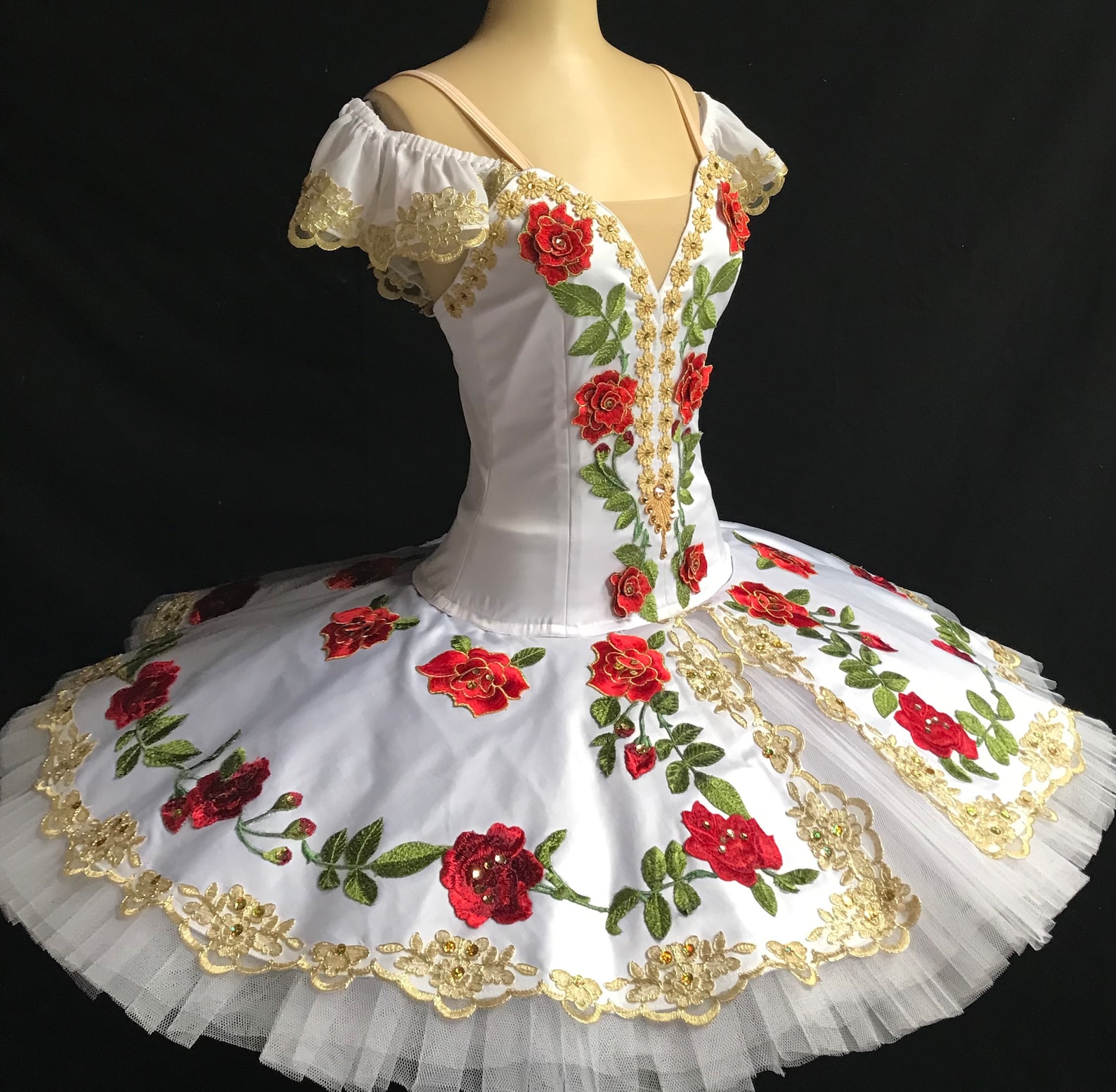 Ballet Dress - Rose Flowers Ballet Tutu - Etsy