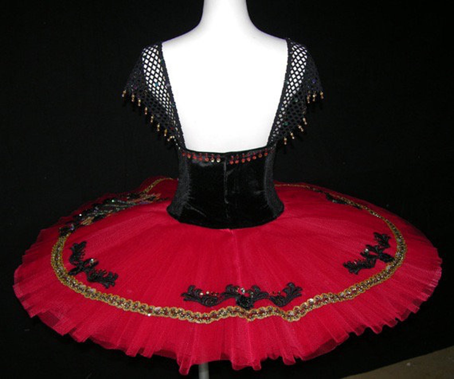 Ballet Tutu Black & Red Performance Ballet Tutu - Etsy