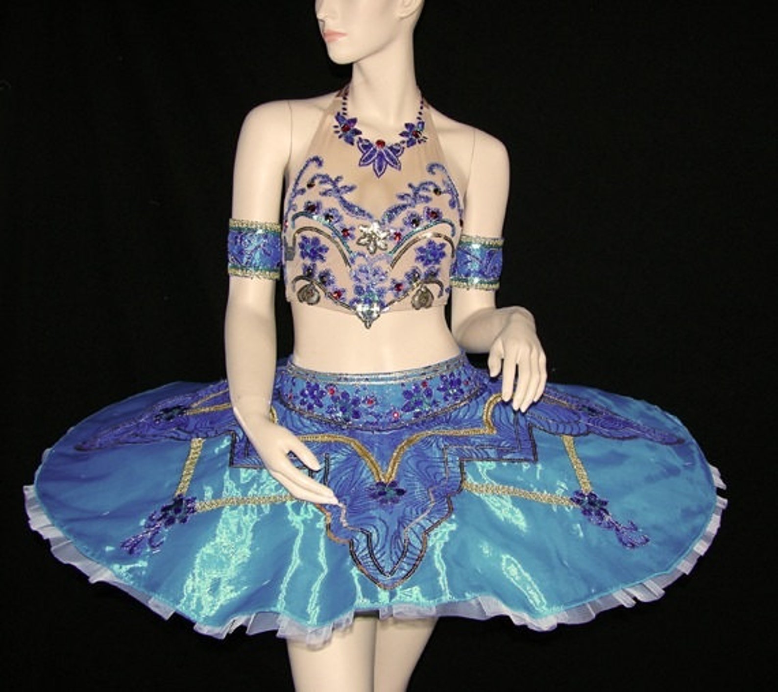 Ballet Tutu - Beautiful Classic Oriental Stage Bule Color Ballet Tutu ...