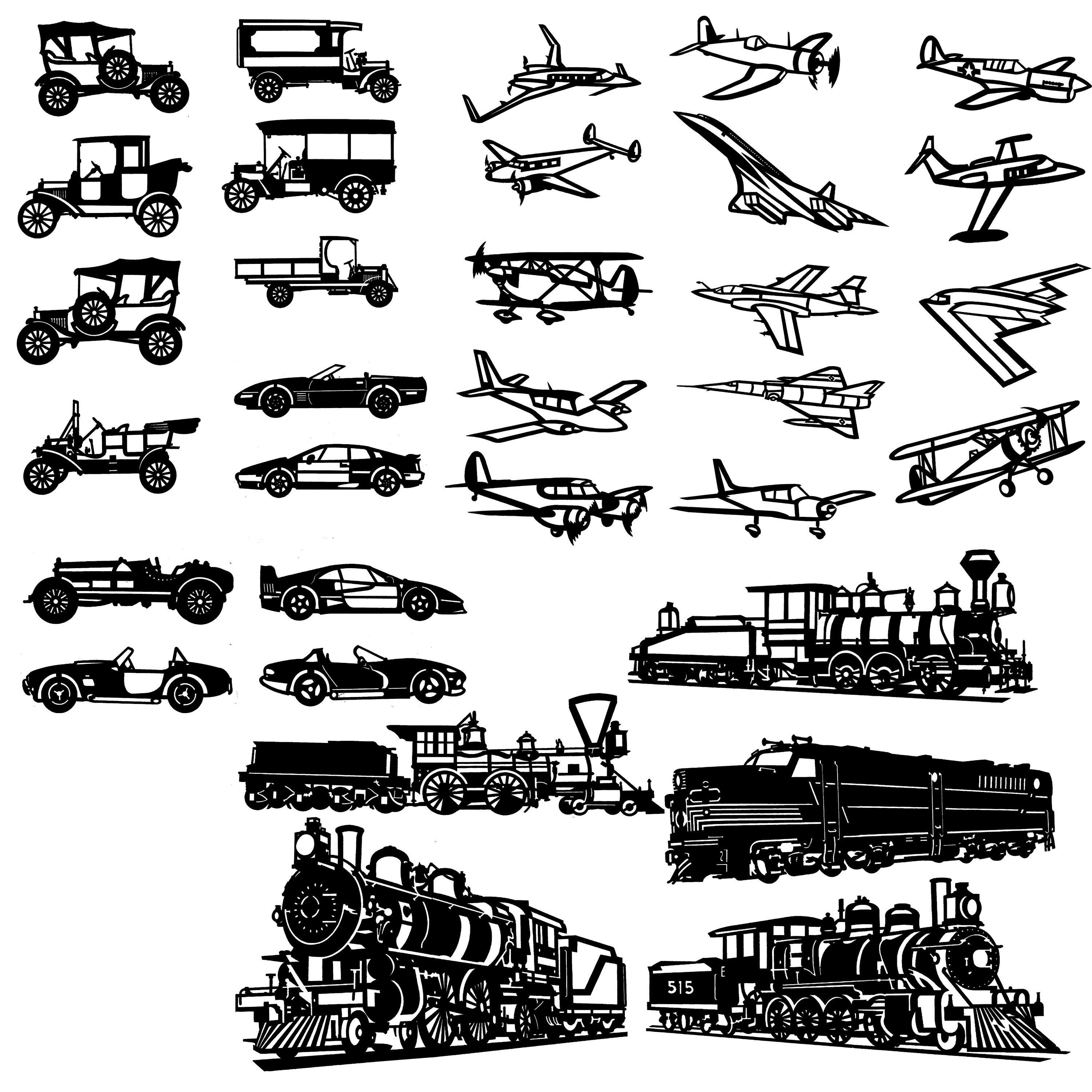 Planes, Trains, and Automobiles SVG Pack - Etsy