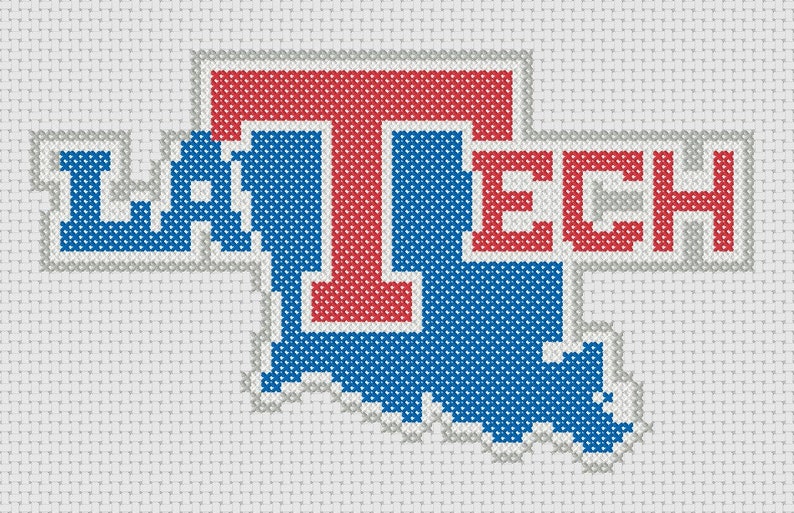 Louisiana Tech University Logo Cross Stitch Pattern ONLY - Etsy