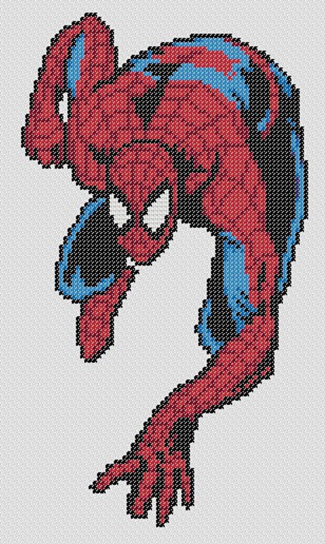 Spider-man Cross Stitch Pattern ONLY - Etsy