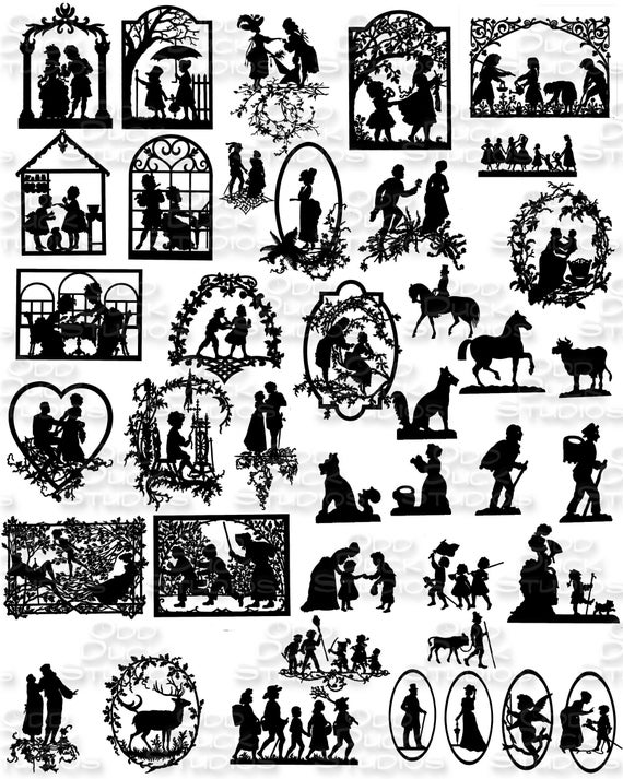 Victorian Pack SVG Cut Files - Etsy