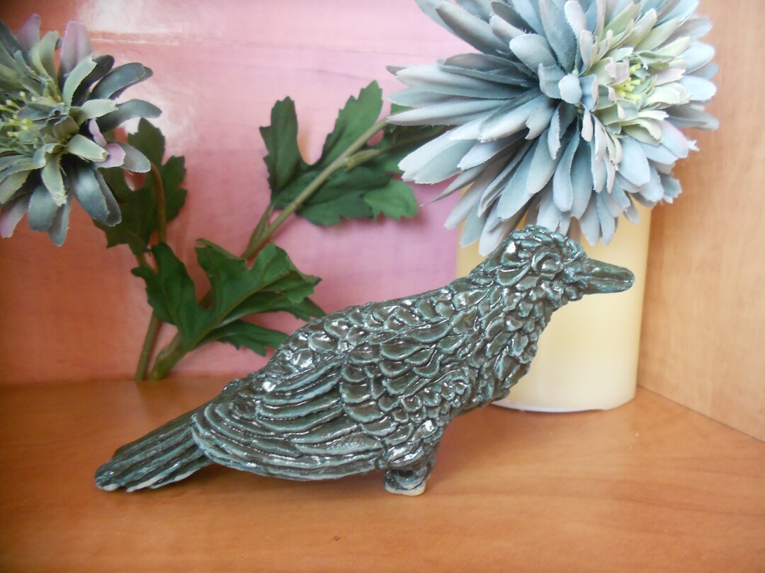 Ceramic Bird Figure Hand-carved - Etsy