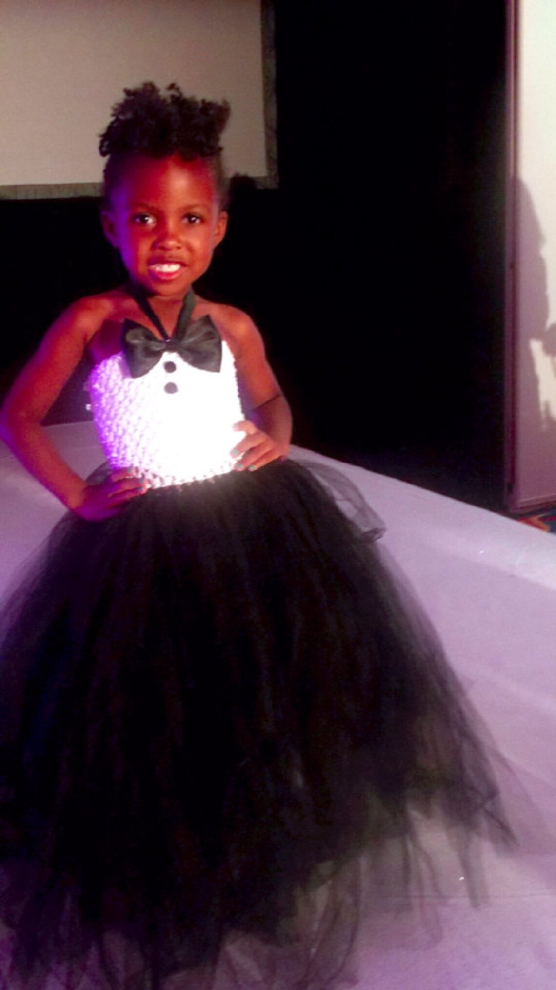 FULL and FLUFFY Black and White Tuxedo Flower Girl Tutu Dress - Etsy UK