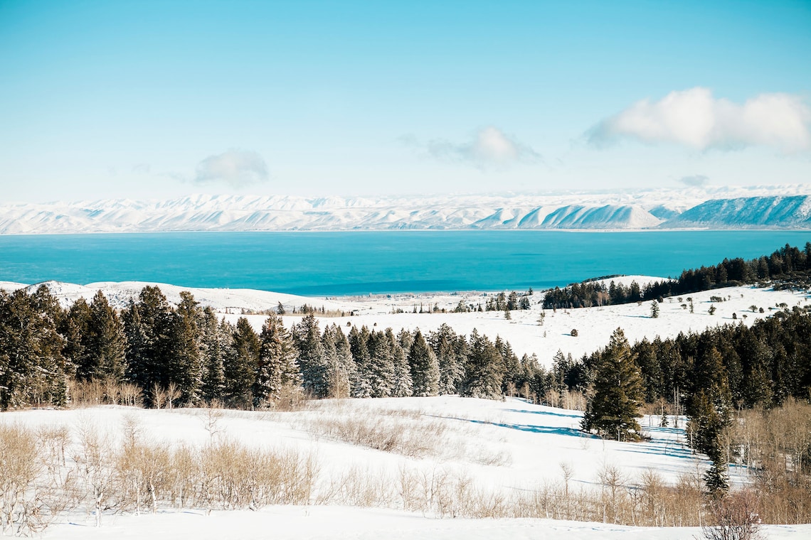 Bear Lake Winter- Landscape Utah Photography Print - Etsy