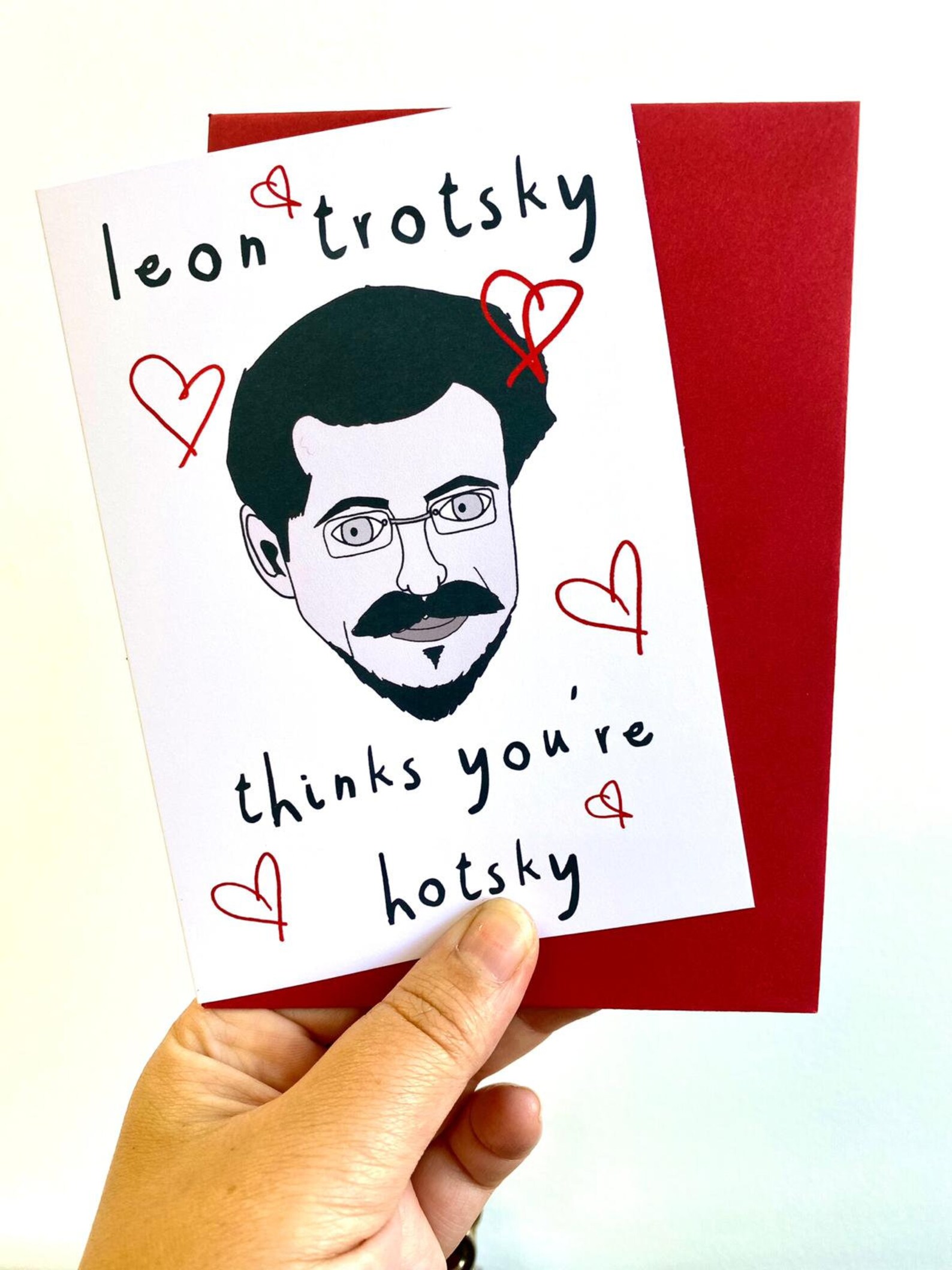 Leon Trotsky Thinks You're Hotsky Greeting Card - Etsy UK
