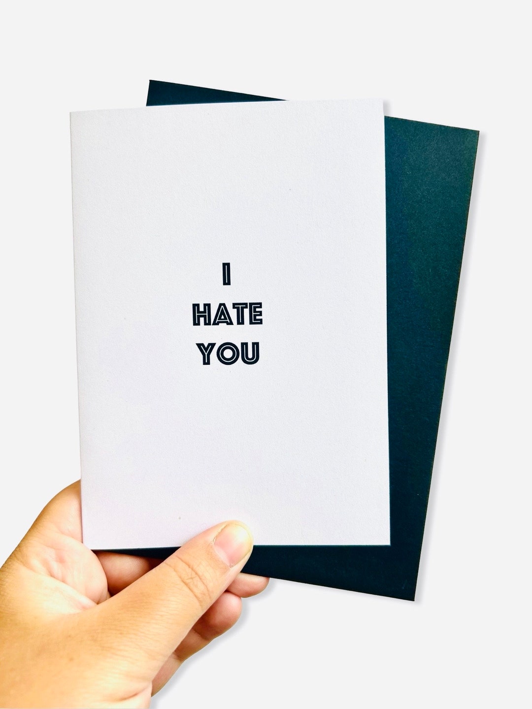I Hate You Greeting Card - Etsy