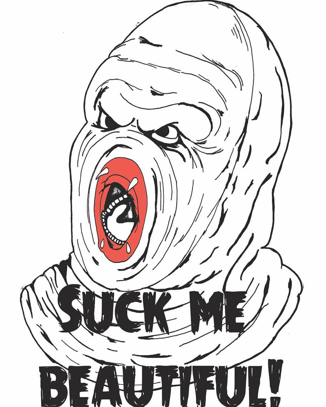 Suck Me Beautiful Flukeman X-Files The Host Greetings Card | Etsy