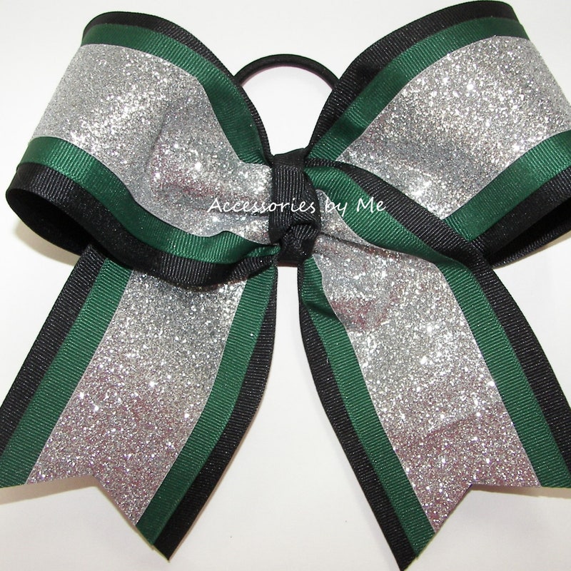 Green Cheer Bow - Etsy