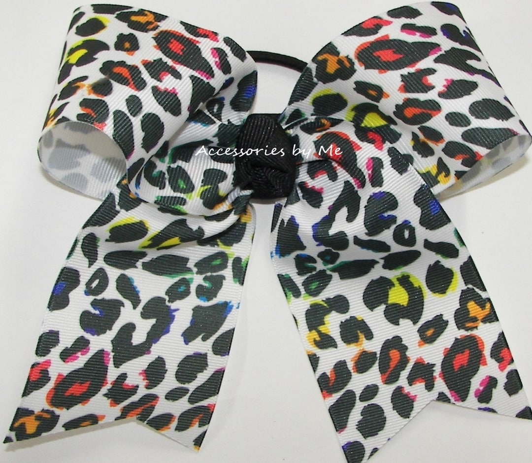 Cheetah Cheer Bow, Wild Cats Cheer Bow, Cheetah Print Cheer Bows ...
