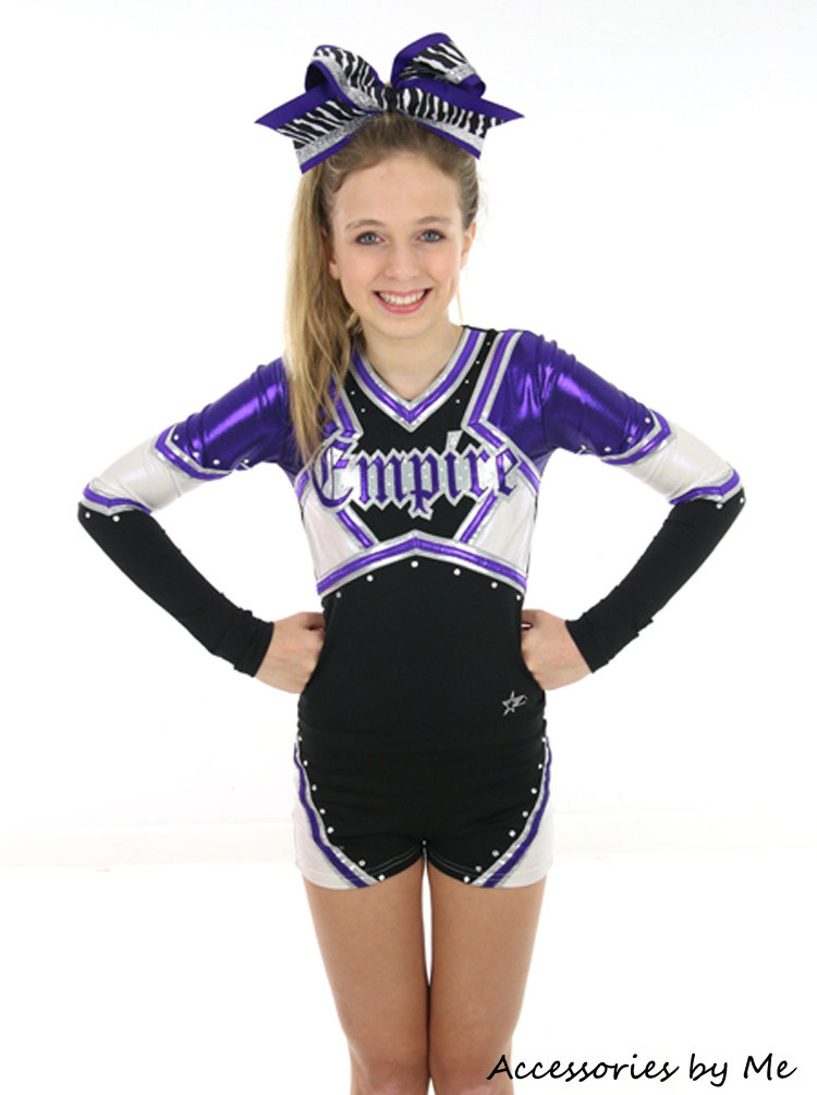 Purple Cheer Bow Purple Black Cheer Clip Zebra Black White - Etsy