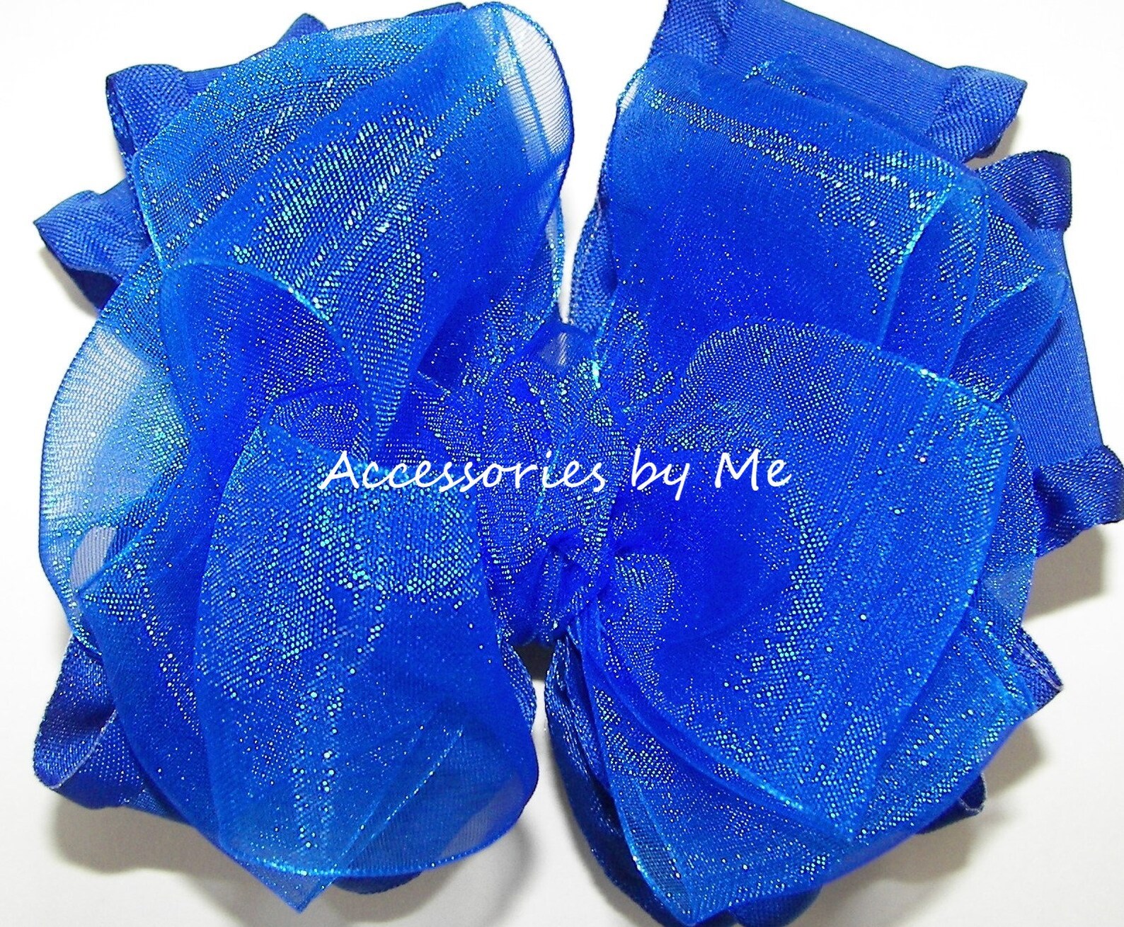 Royal Blue Socks, Blue Ruffle Bow Socks, Royal Blue Organza Ruffle Bow ...