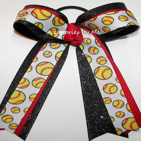 Softball Bows - Etsy