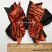 Bengals Cheer Bow Orange Black Ponytail Bow Orange Black - Etsy