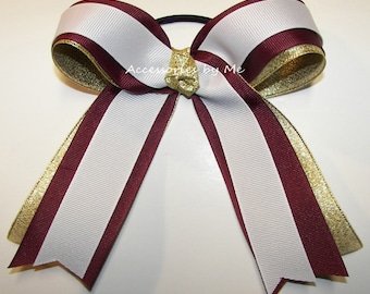 Maroon Cheer Bow | Etsy