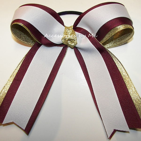 Maroon Cheer Bows - Etsy