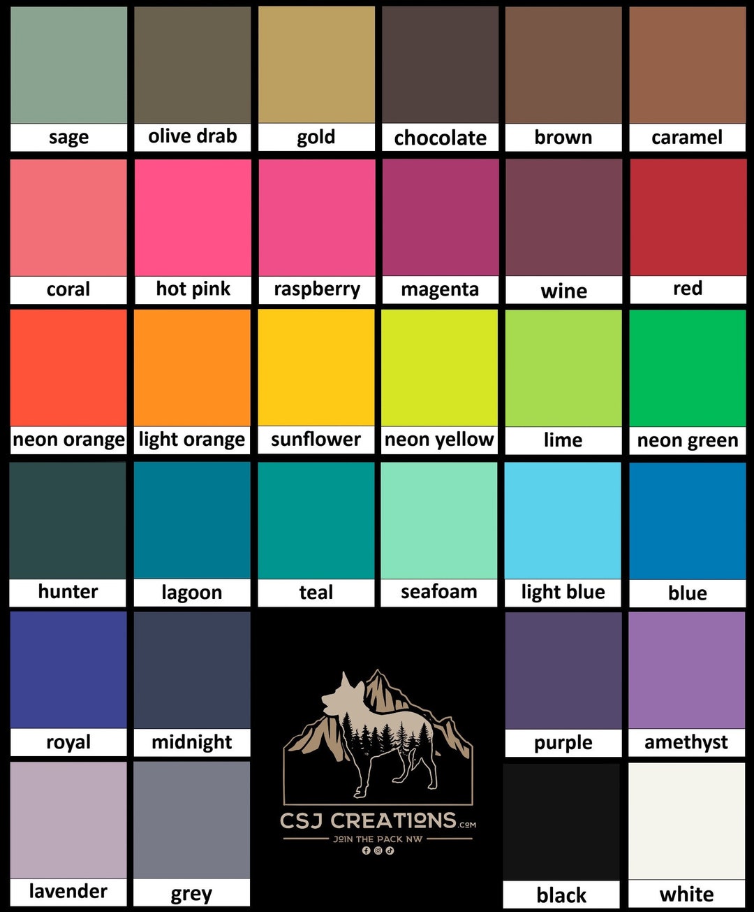 Biothane Color Sample Pack - Etsy