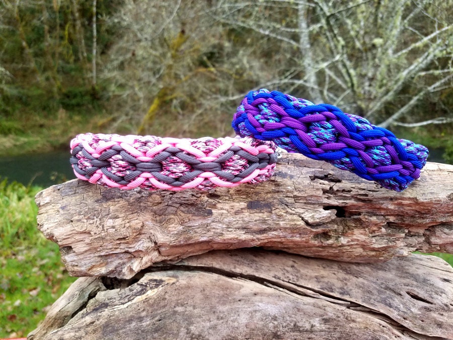 Custom Diamond Chainmail Paracord Dog Collar Choose Your | Etsy