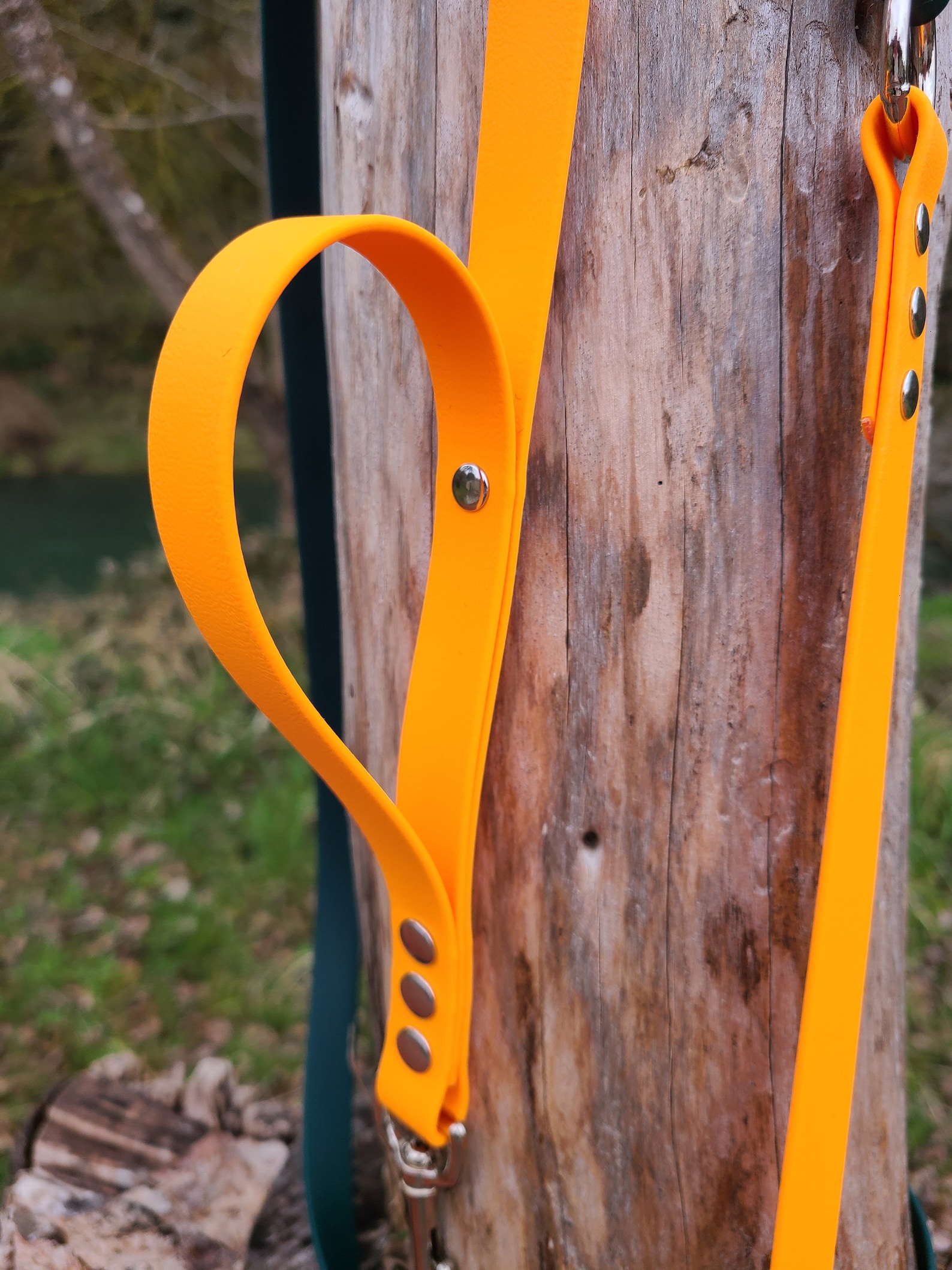 Deluxe Adjustable Traffic Handle Dog Leash 3/4 Biothane - Etsy