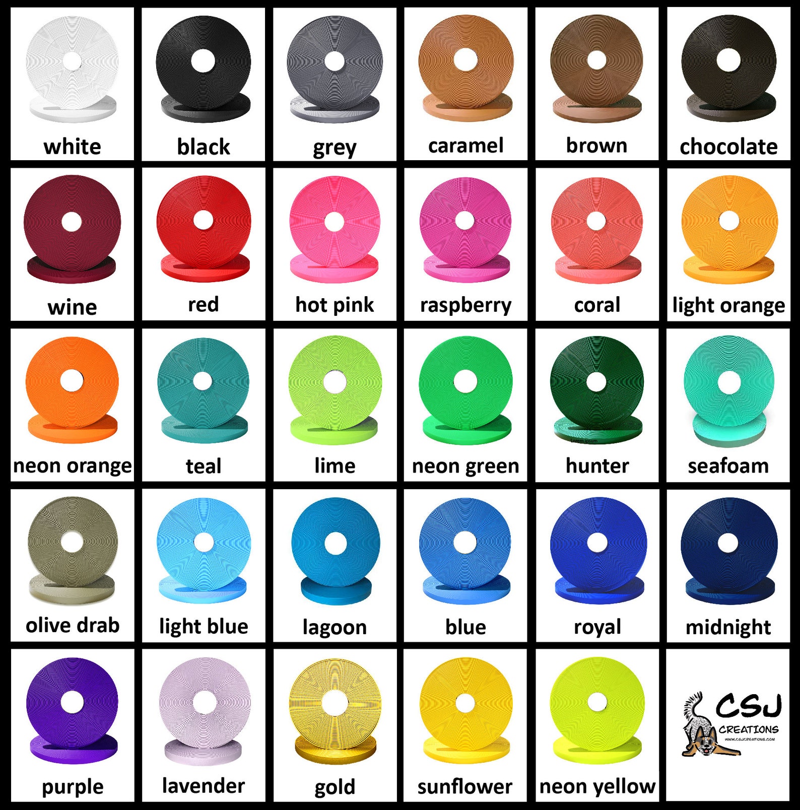 2 Color Adjustable Dog Collar 5/8 Wide Biothane | Etsy