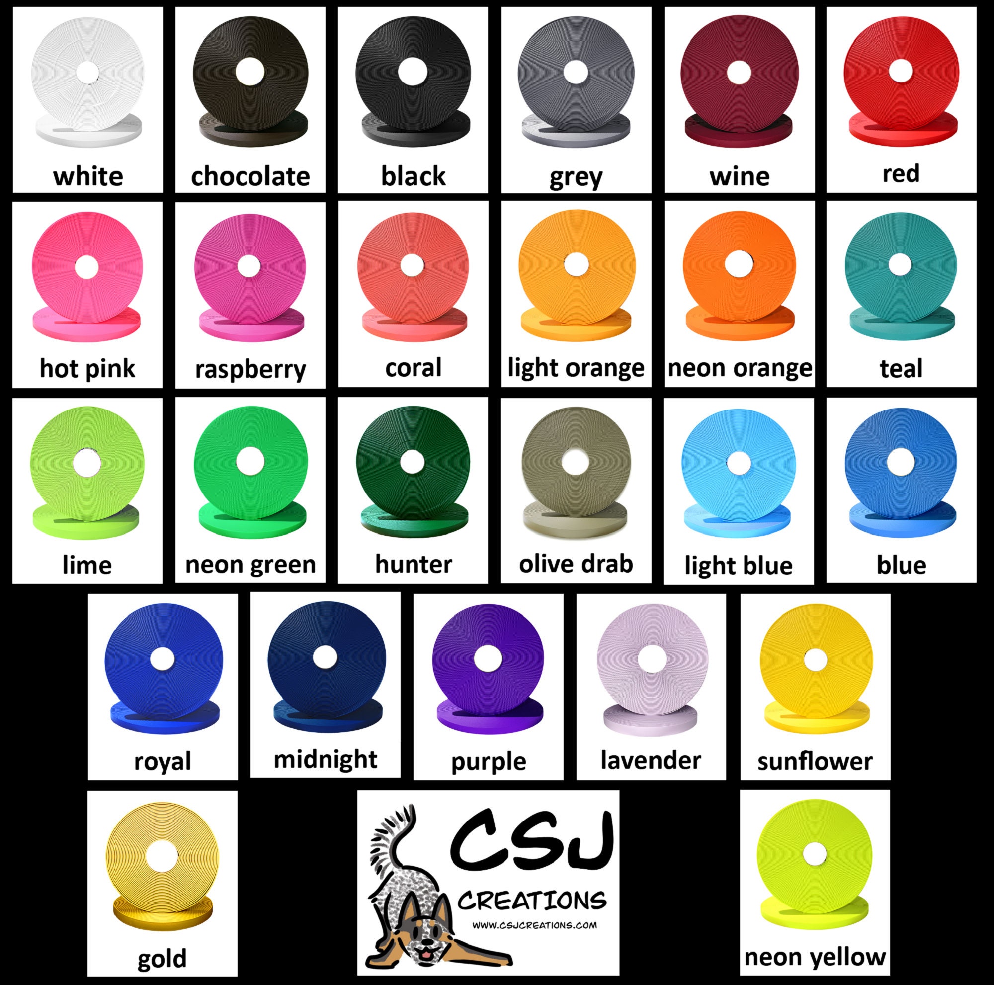 2 Color Tag Dog Collar 3/4 Wide Biothane Waterproof | Etsy