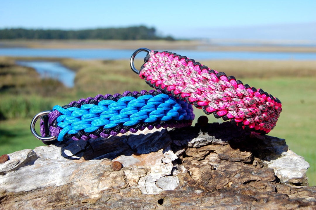 Custom Double Chainmail Paracord Dog Collar, Choose Your Colors ...