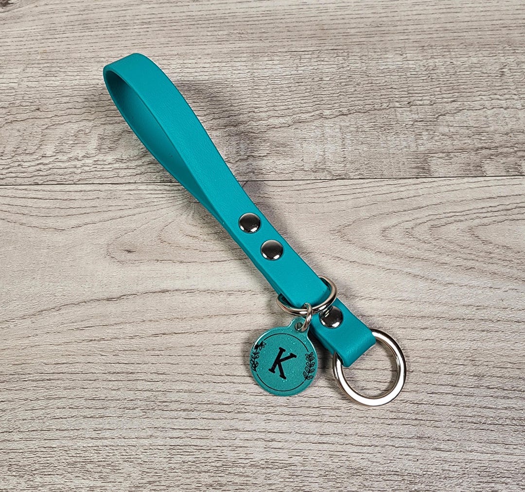 Personalized Low Key Sparkle Charm Biothane Keychain 5/8" Waterproof ...