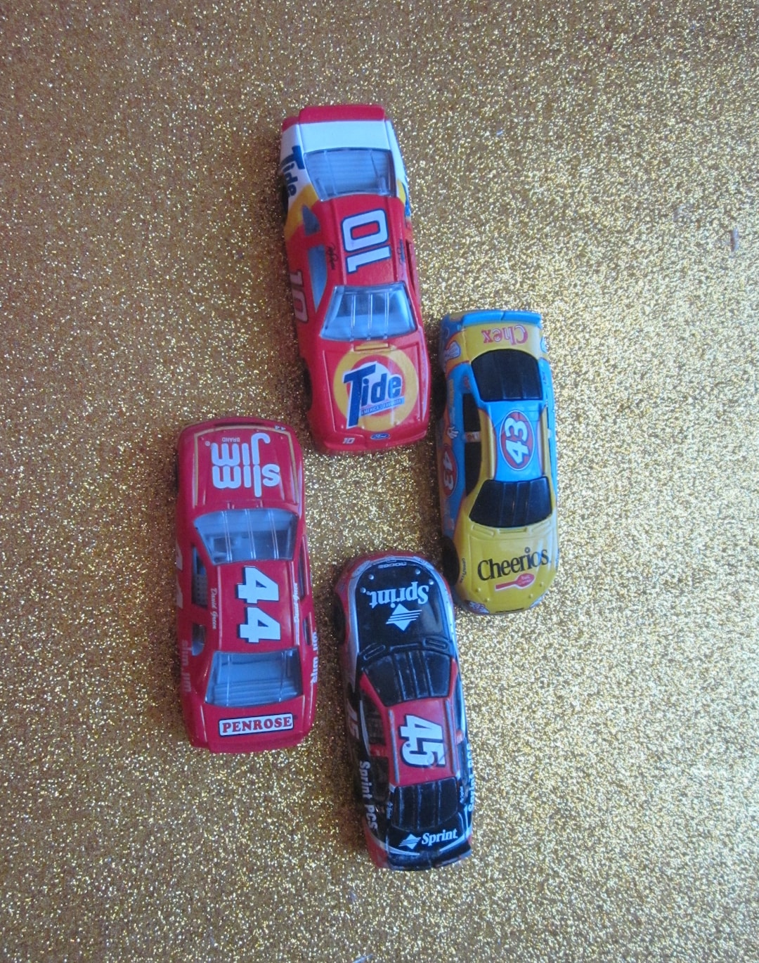 Vintage Diecast Metal Cars, Four Collector Metal Cars, Slim Jim, Tide ...
